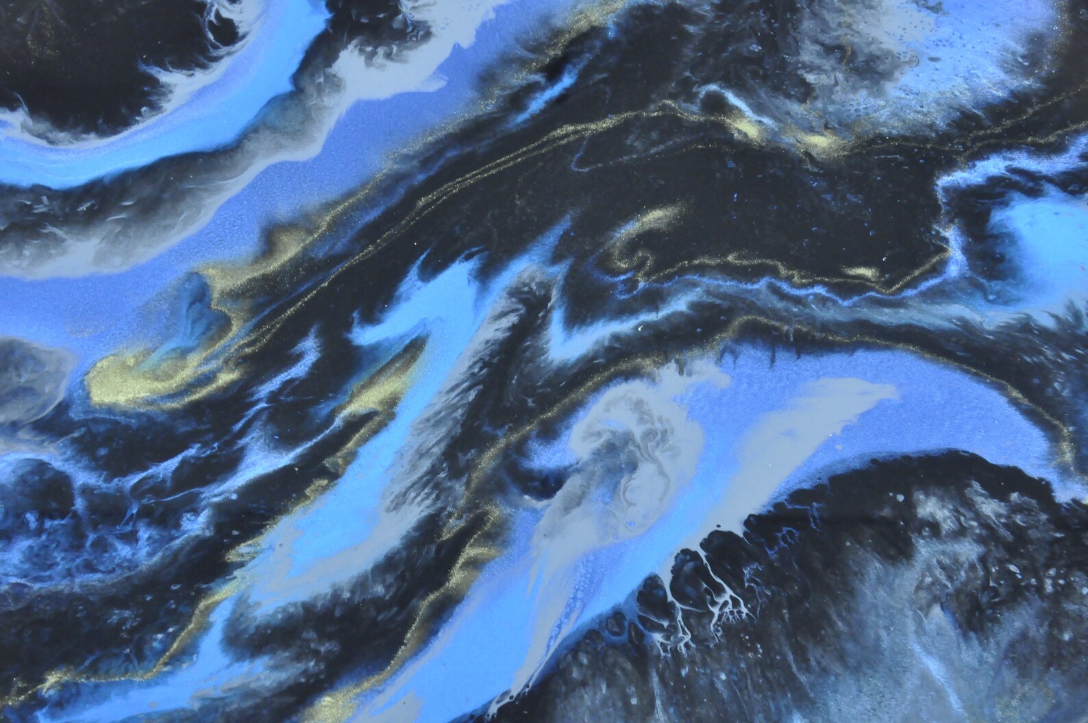 Deep Blue Sea - Resin Art Tray - Etsy