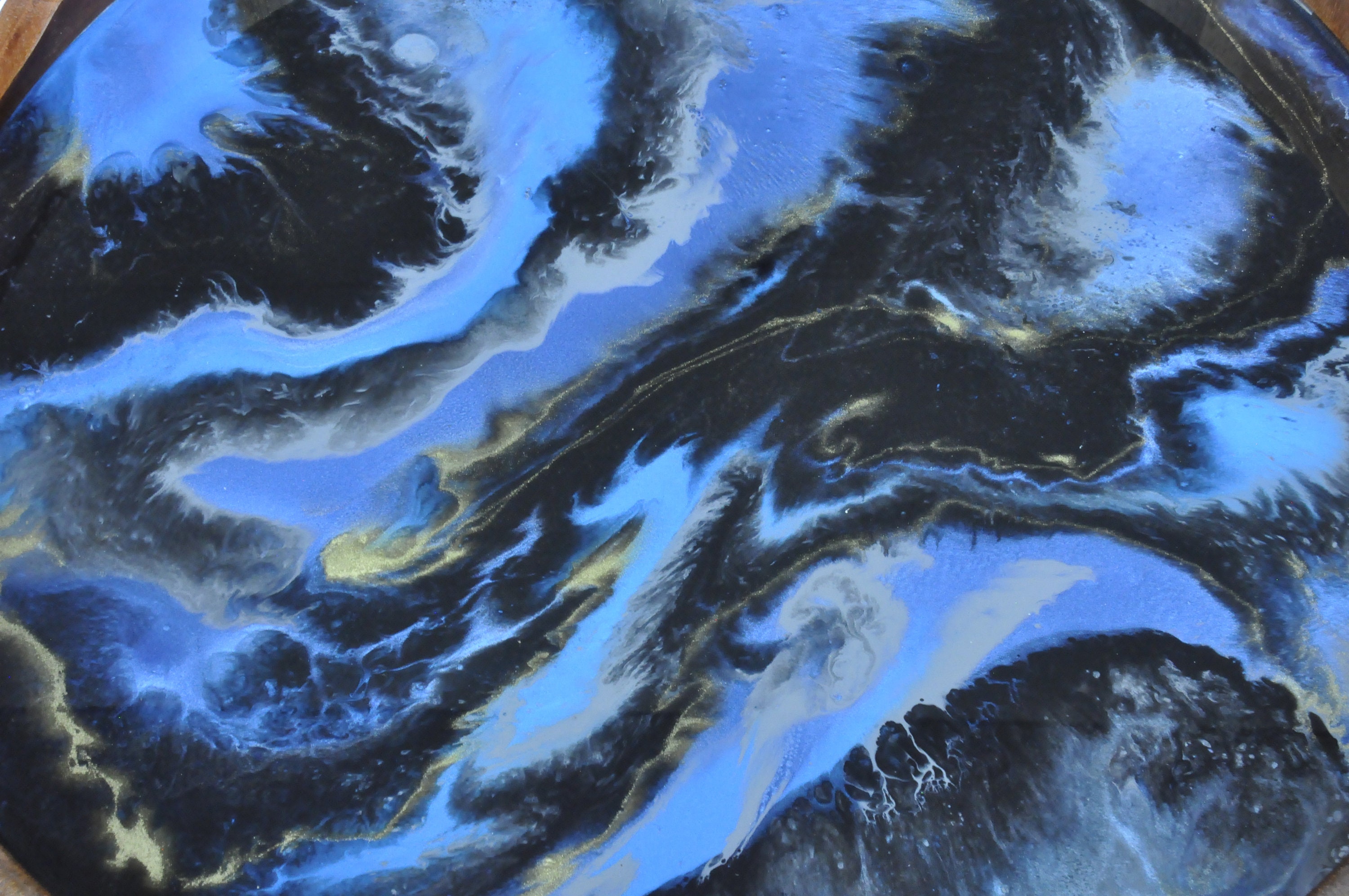 Deep Blue Sea - Resin Art Tray - Etsy