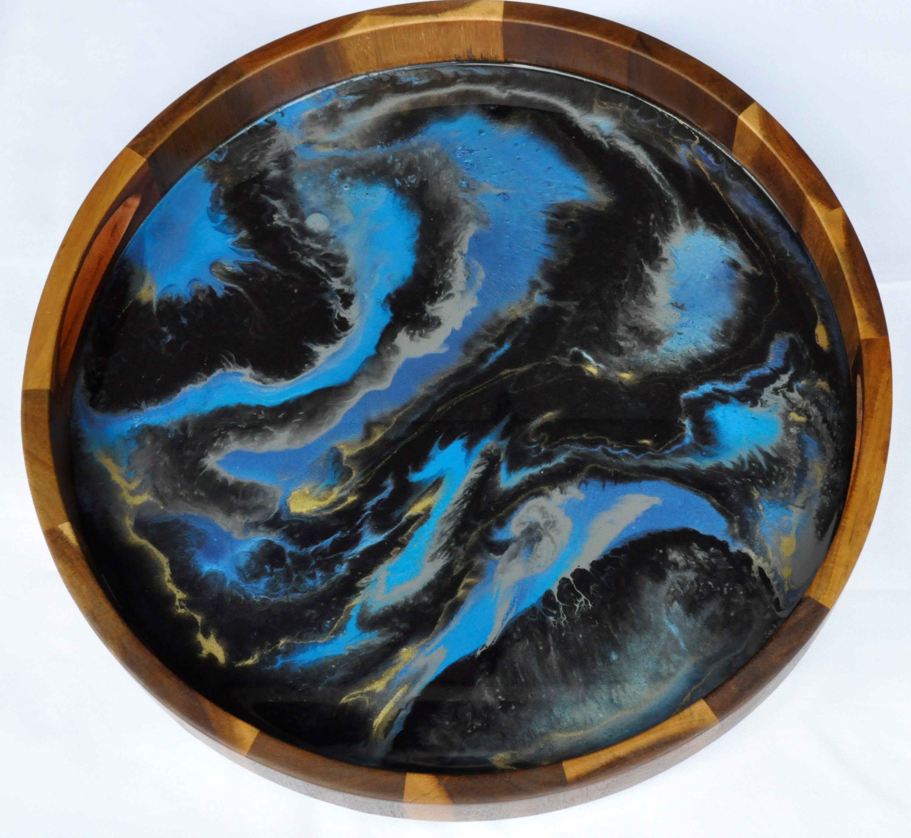 Deep Blue Sea - Resin Art Tray - Etsy