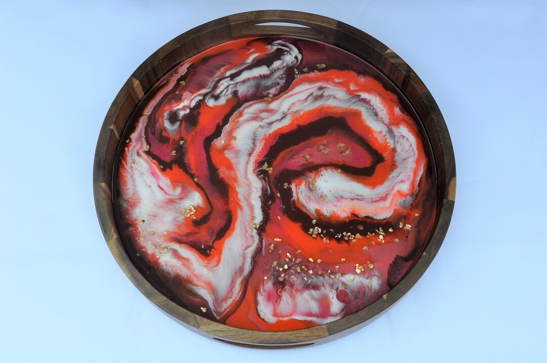 Lava Lakes Resin Art Tray - Etsy