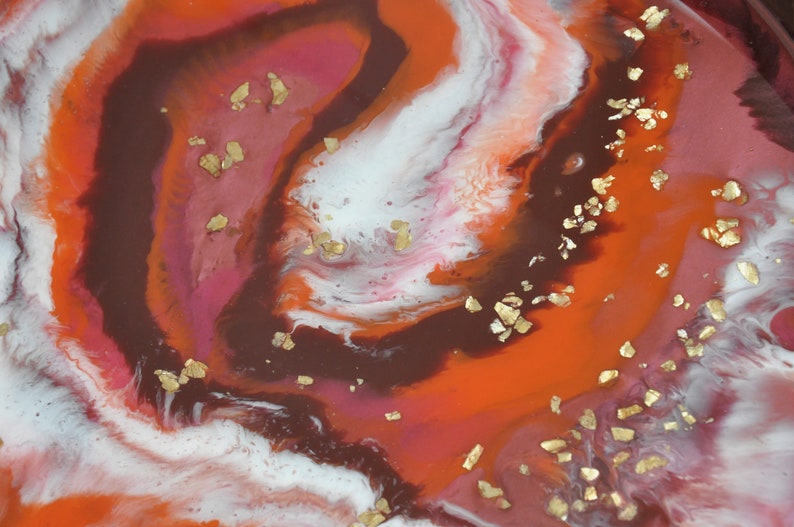 Lava Lakes Resin Art Tray - Etsy