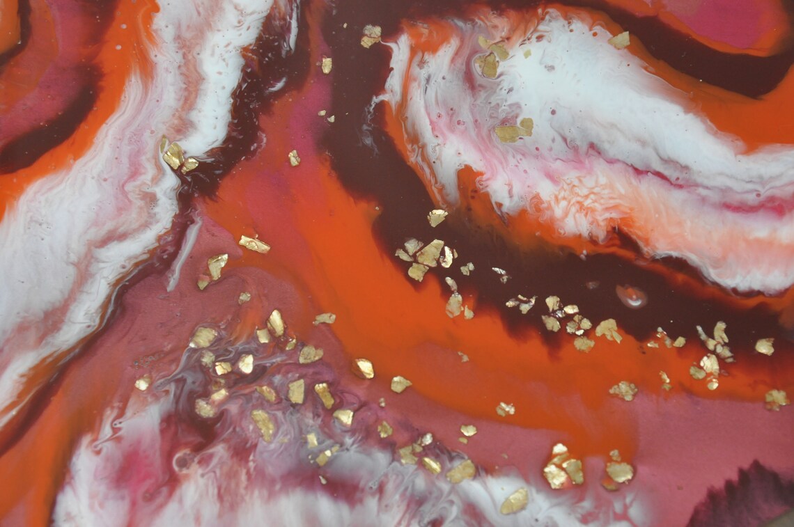 Lava Lakes Resin Art Tray - Etsy