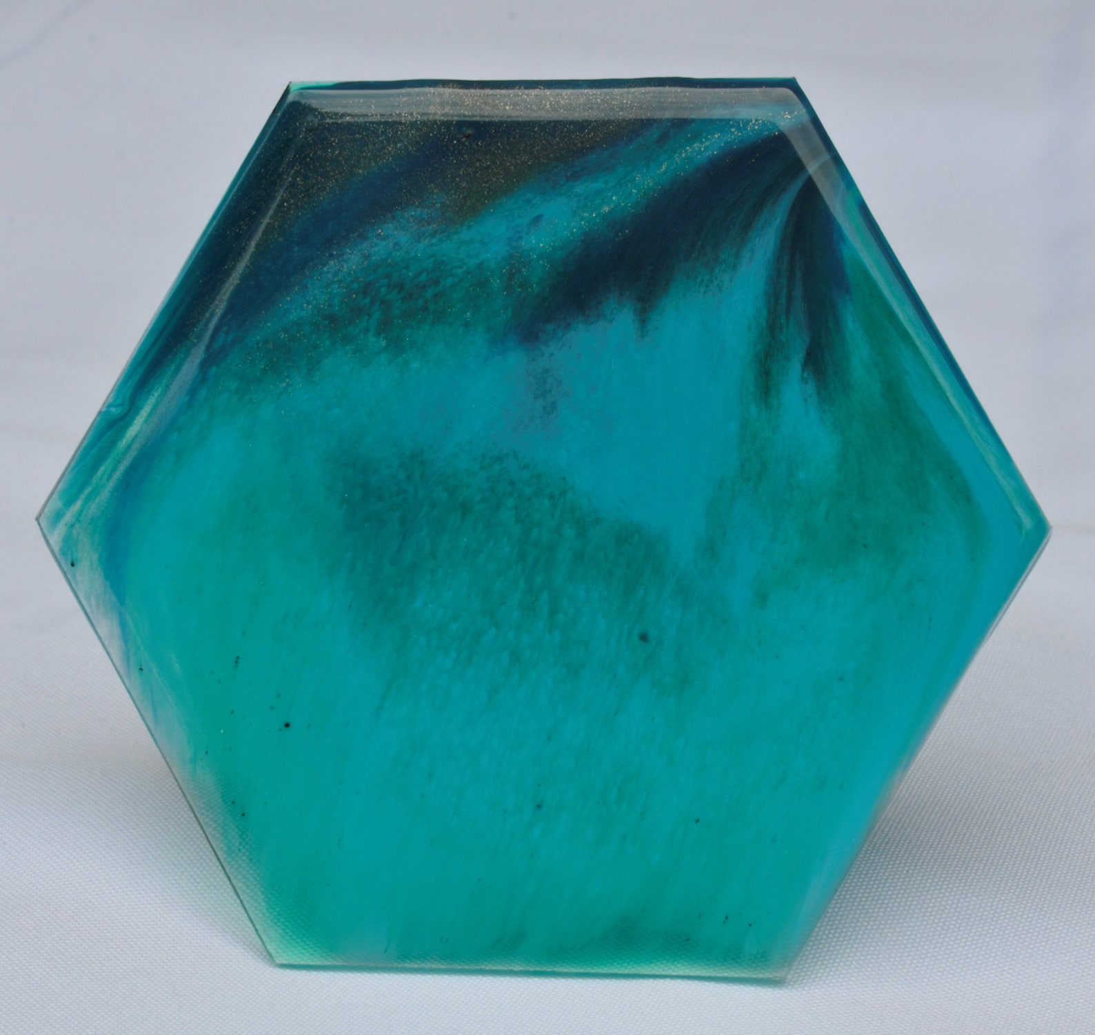 Teal - Resin Art Coasters - Etsy