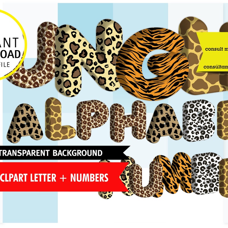 Jungle Letters - Etsy
