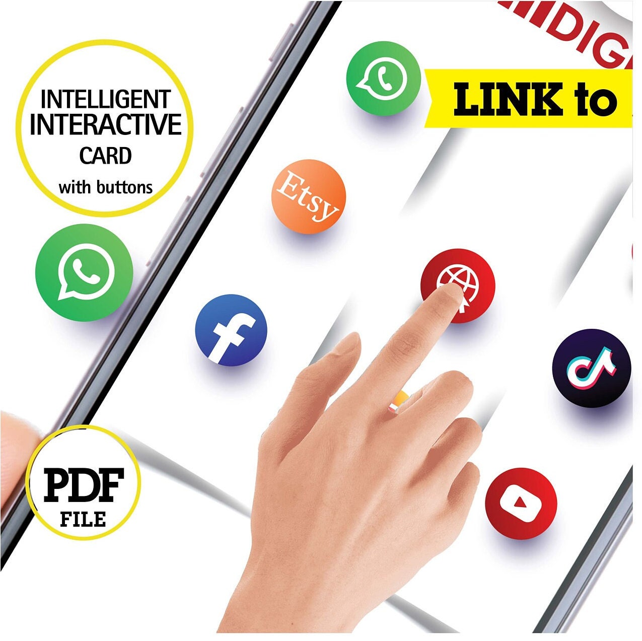 Custom Card Company Inteligent Card Interactive Link GPS - Etsy