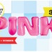 Balloon Pink, Alphabet and Number, Clipart 3d, PNG Format, Instant ...