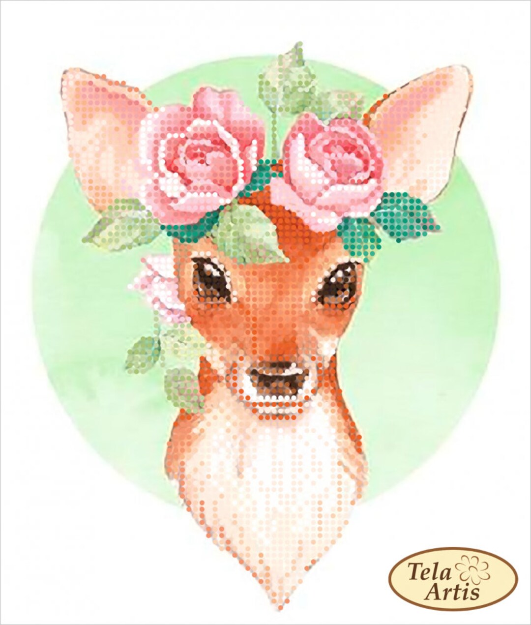 DIY Cute Deer Pattern Cute Deer Bead Embroidery Picture - Etsy