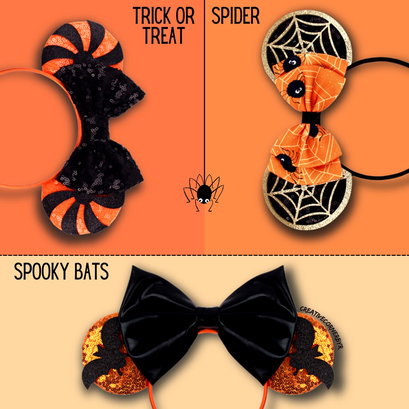 Halloween Minnie Mouse Ears Bat Mickey Ears Bat Wing Ears - Etsy