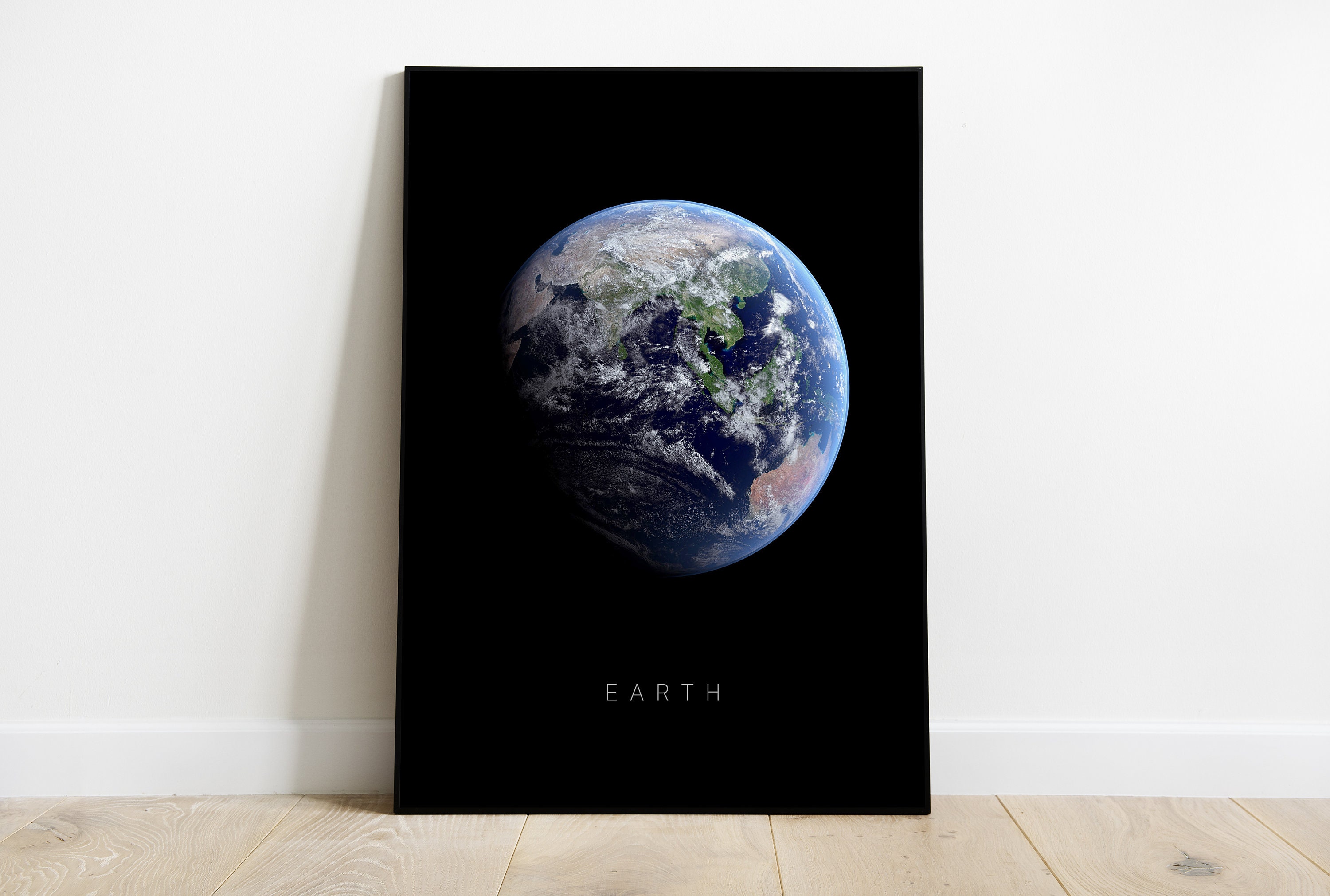 Earth Print, Earth Printable, Earth Poster, Earth Wallart, Space Wall ...