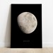 Moon Print, Moon Printable, Moon Poster, Moon Wallart, Space Wall Art ...