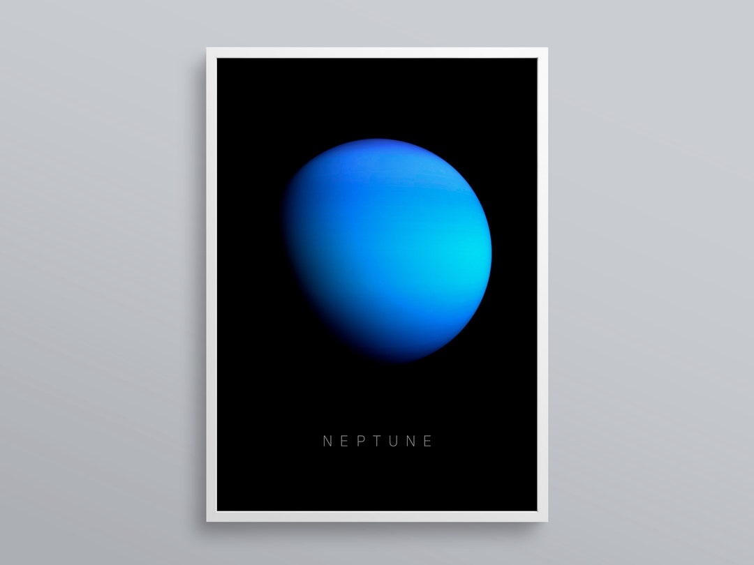 Neptune Print, Neptune Printable, Neptune Poster, Neptune Wallart ...