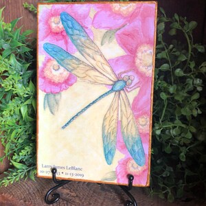 Dragonfly Remembrance Plaque Memorial Gift Personalized - Etsy