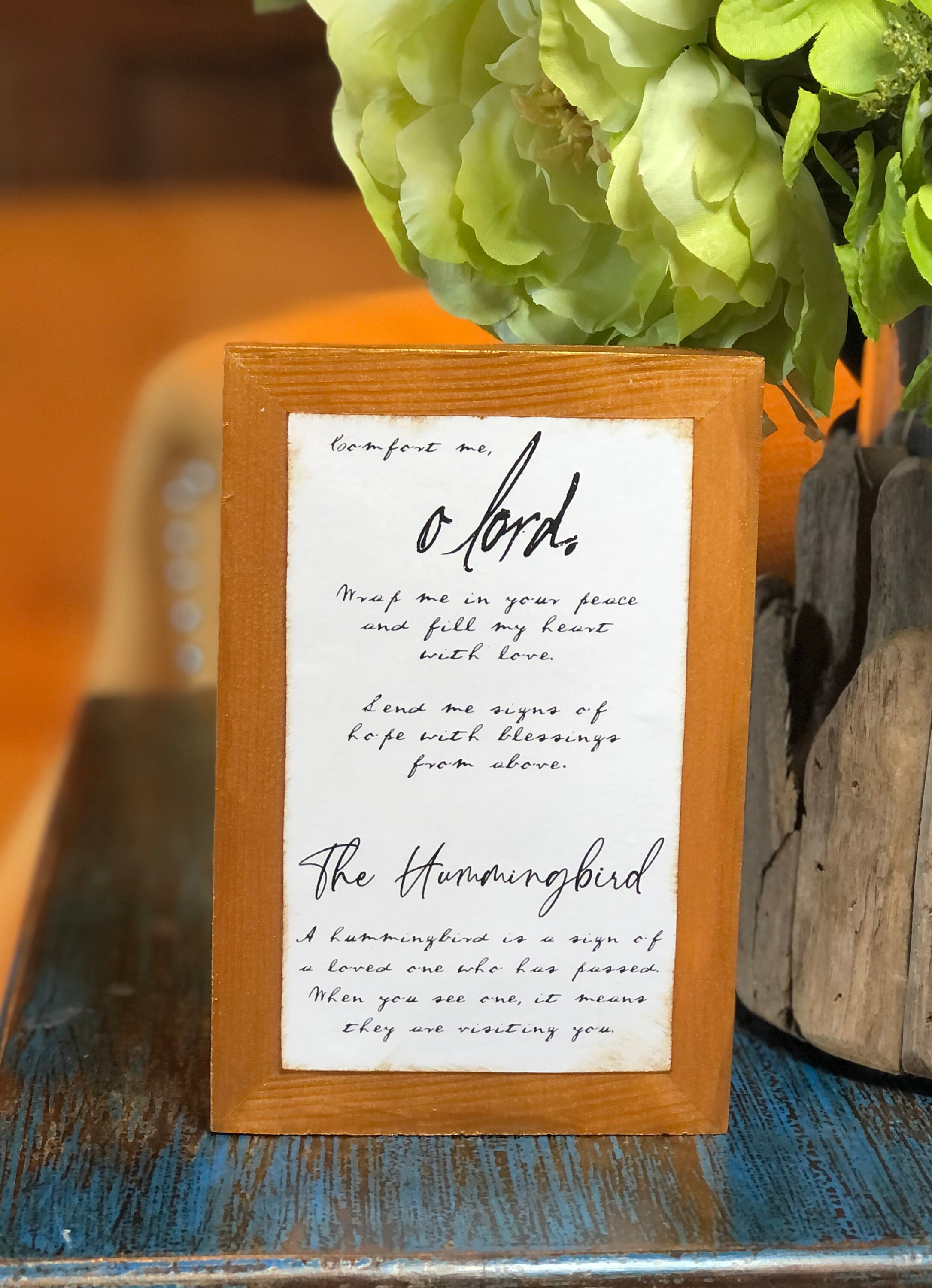 Hummingbird Remembrance Plaque Memorial Gift Personalized - Etsy