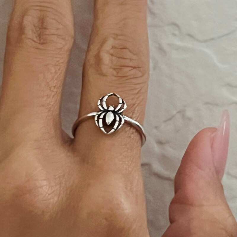 Silver Spider Ring - Etsy