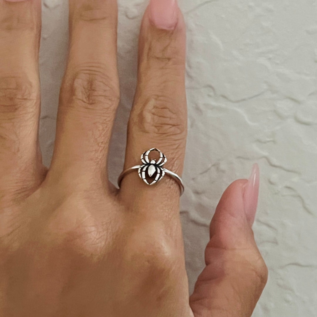 Sterling Silver Small Spider Ring, Spider Ring, Silver Spider Ring ...