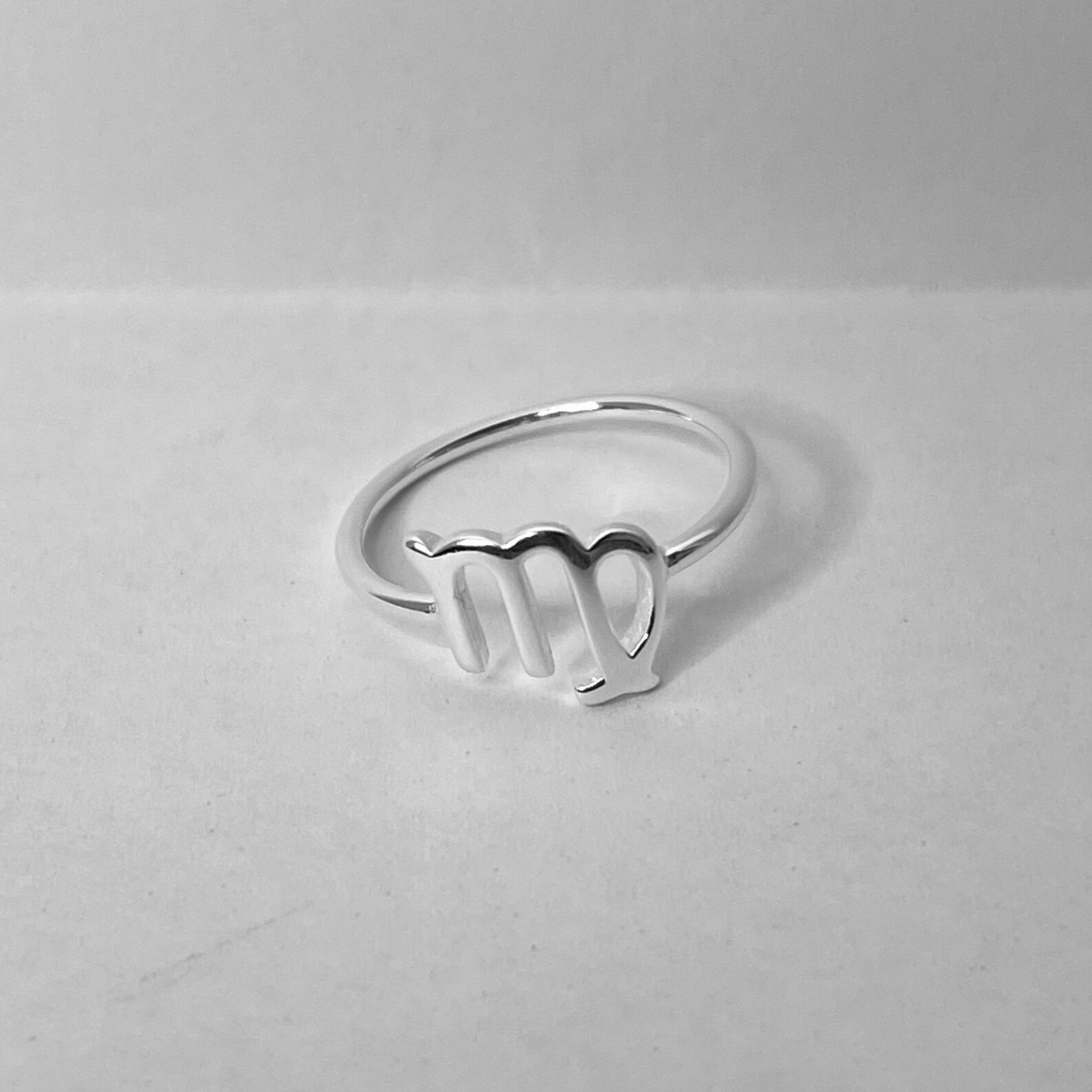 Sterling Silver Virgo Ring, Zodiac Ring, Astrology Ring, Horoscope Ring ...