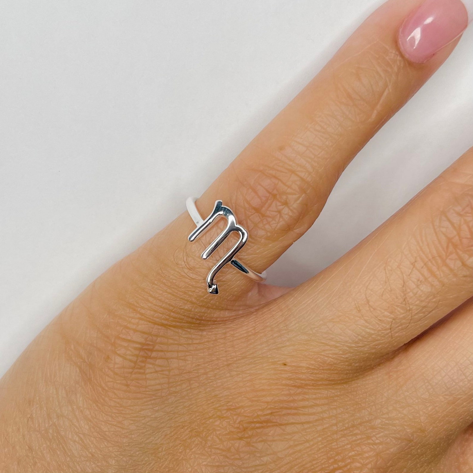 Sterling Silver Scorpio Ring Zodiac Ring Astrology Ring - Etsy