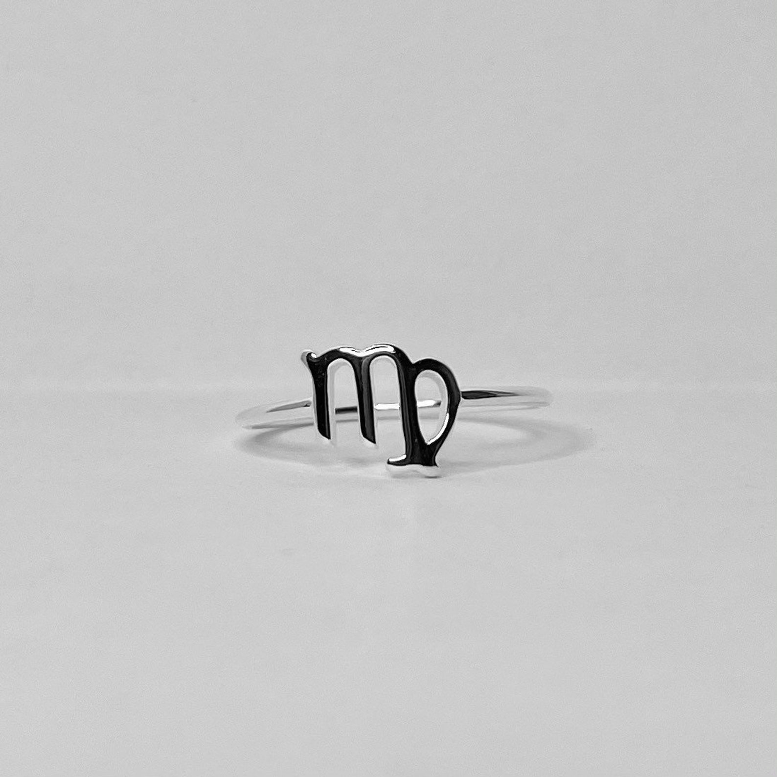 Sterling Silver Virgo Ring, Zodiac Ring, Astrology Ring, Horoscope Ring ...