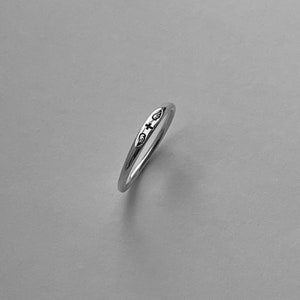 Sterling Silver Thin Cross With Angel Wings Band Ring, Cross Ring ...