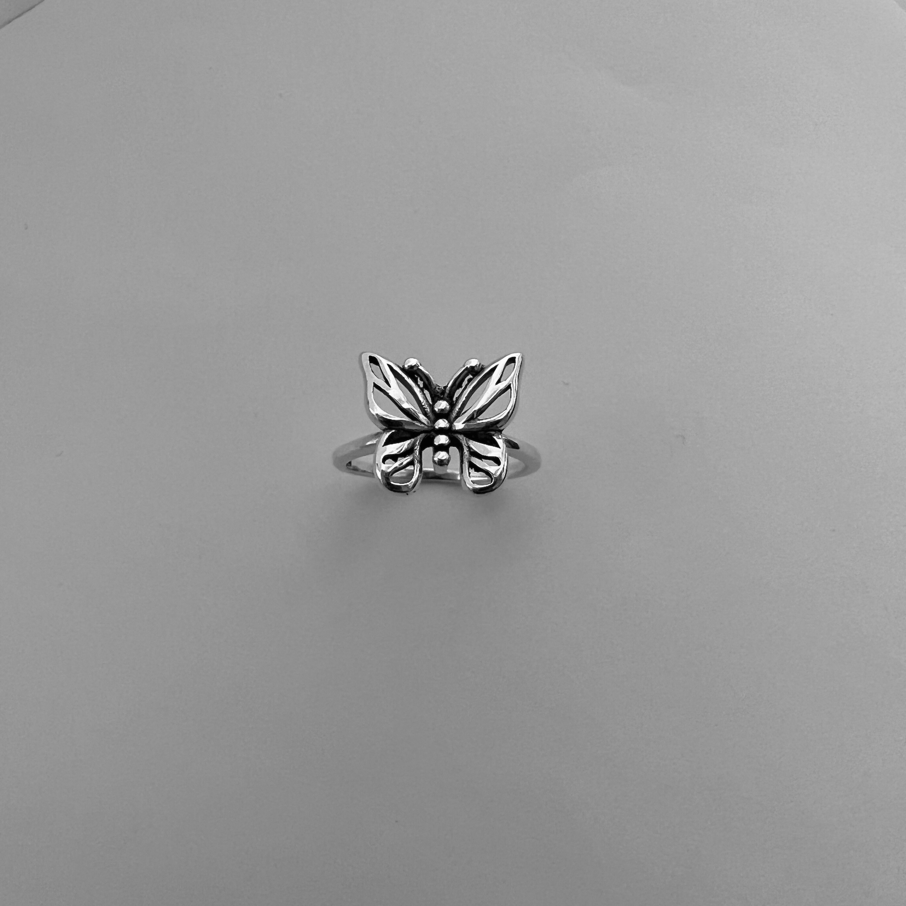 Sterling Silver Butterfly Ring, Silver Butterfly Ring, Silver Ring ...