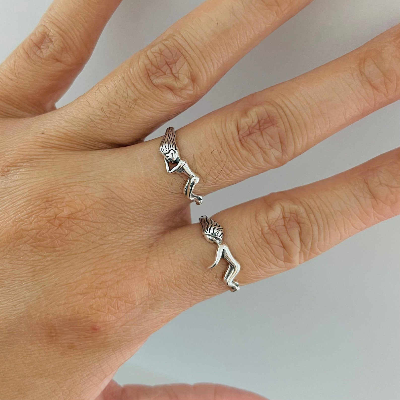 Sterling Silver Lovers Ring Partners Ring Couple Ring Love - Etsy