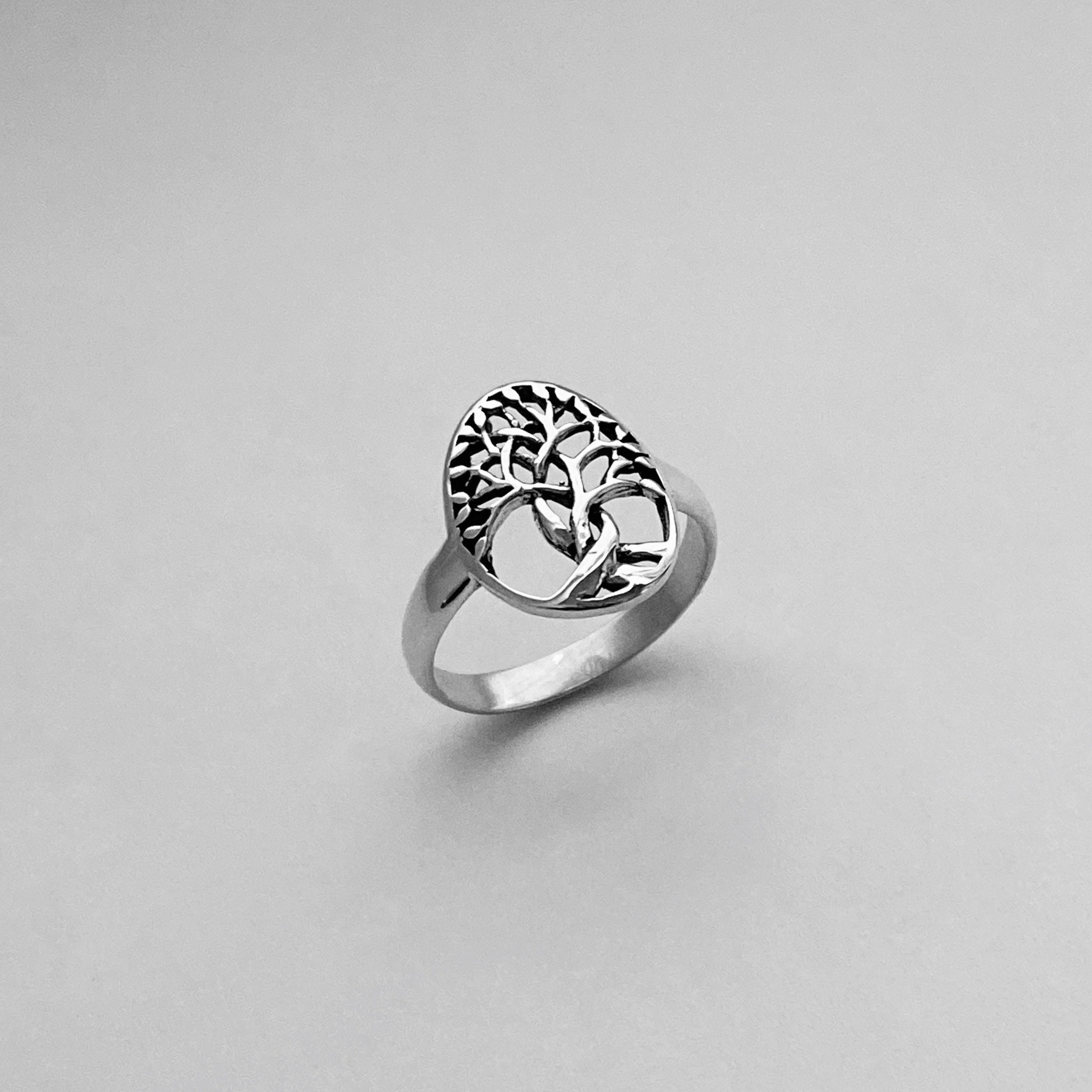 Sterling silver medium tree of life ring tree of life ring | Etsy