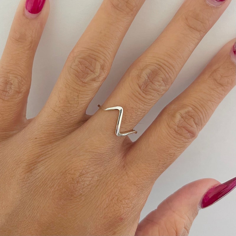 Zig Zag Ring - Etsy