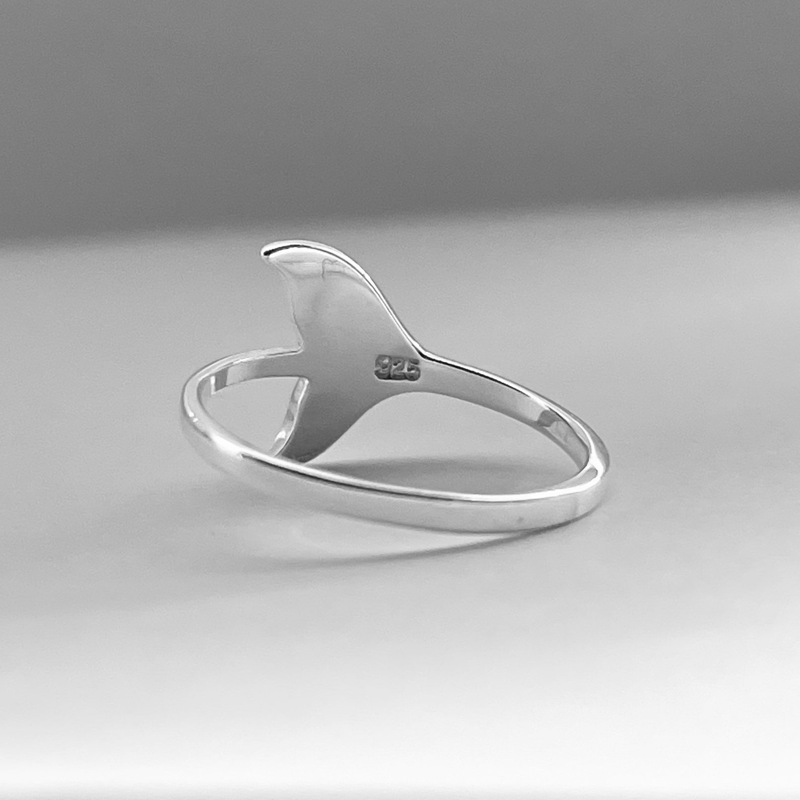 Sterling Silver Whale Tail Ring, Whale Tail Ring, Whale Ring, Silver ...