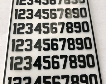 Jersey Number Stickers - Etsy