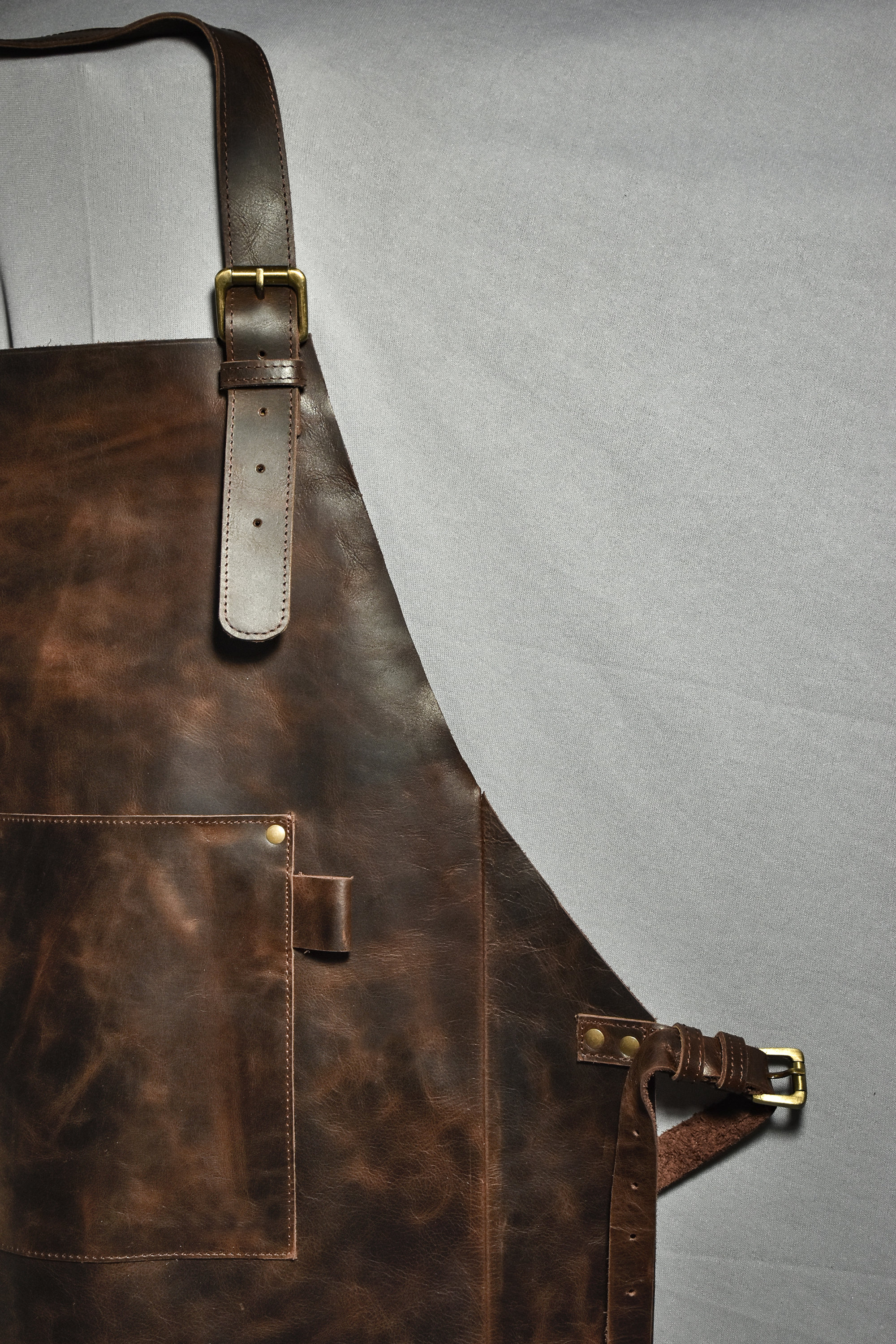 Genuine Leather Apron for Men BBQ Barbecue Aprons Chef Kitchen | Etsy