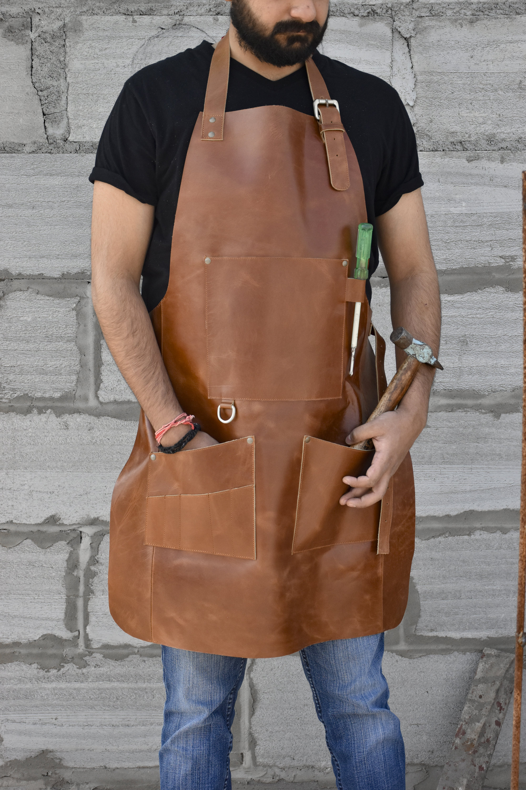 Leather Apron Men Blacksmith Apron Woodworking Apron Work - Etsy UK