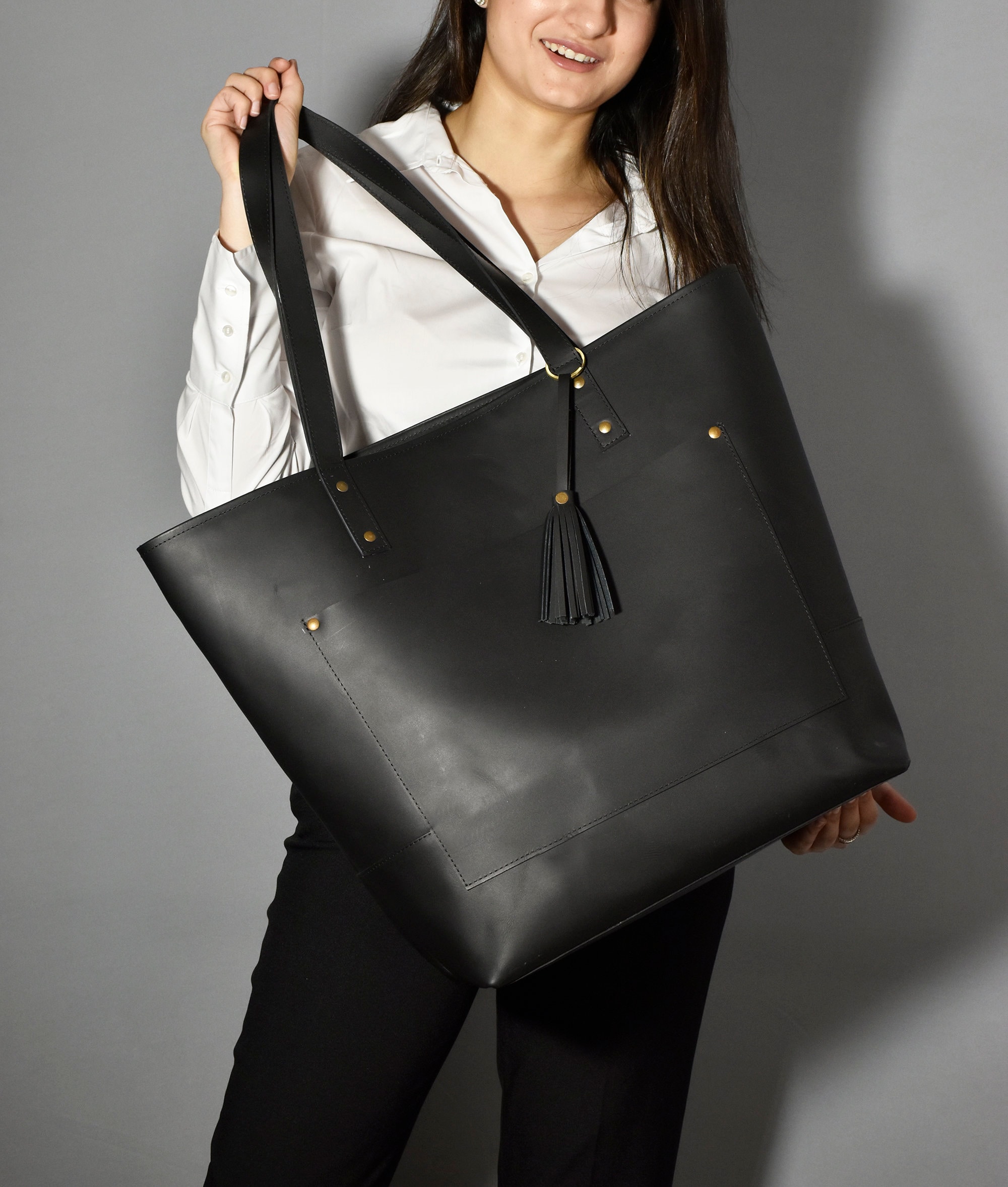 Leather Tote Bag for Women Large Brown Leather Tote Purse Bag - Etsy