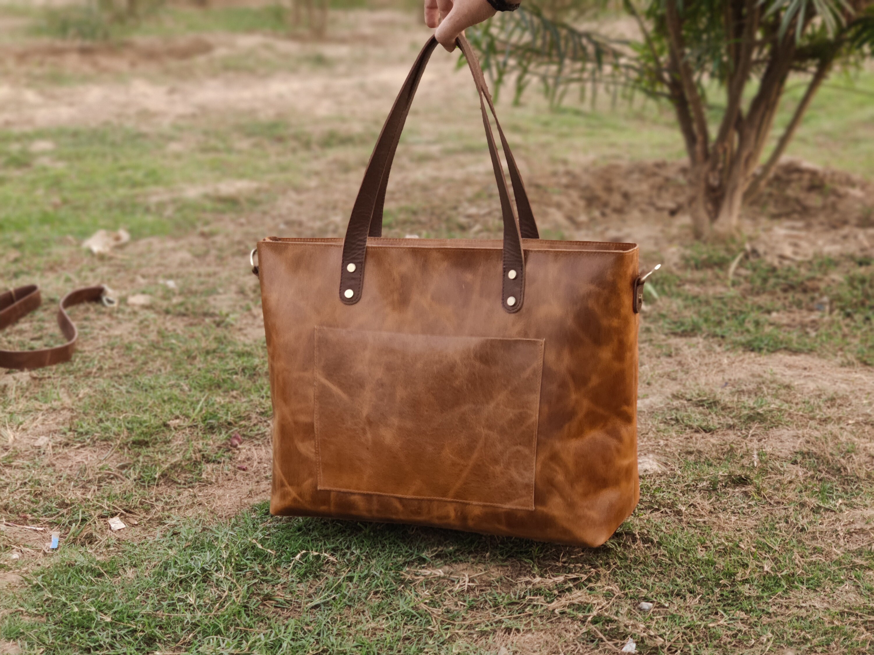Leather Tote Bags for Women Shopper Laptop Tote Bag Gift Work Tote Bag ...