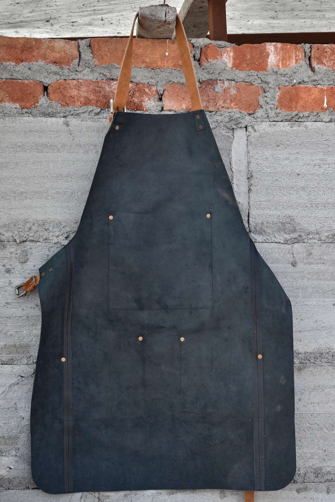 Leather apron for men blacksmith apron woodworking apron bbq | Etsy