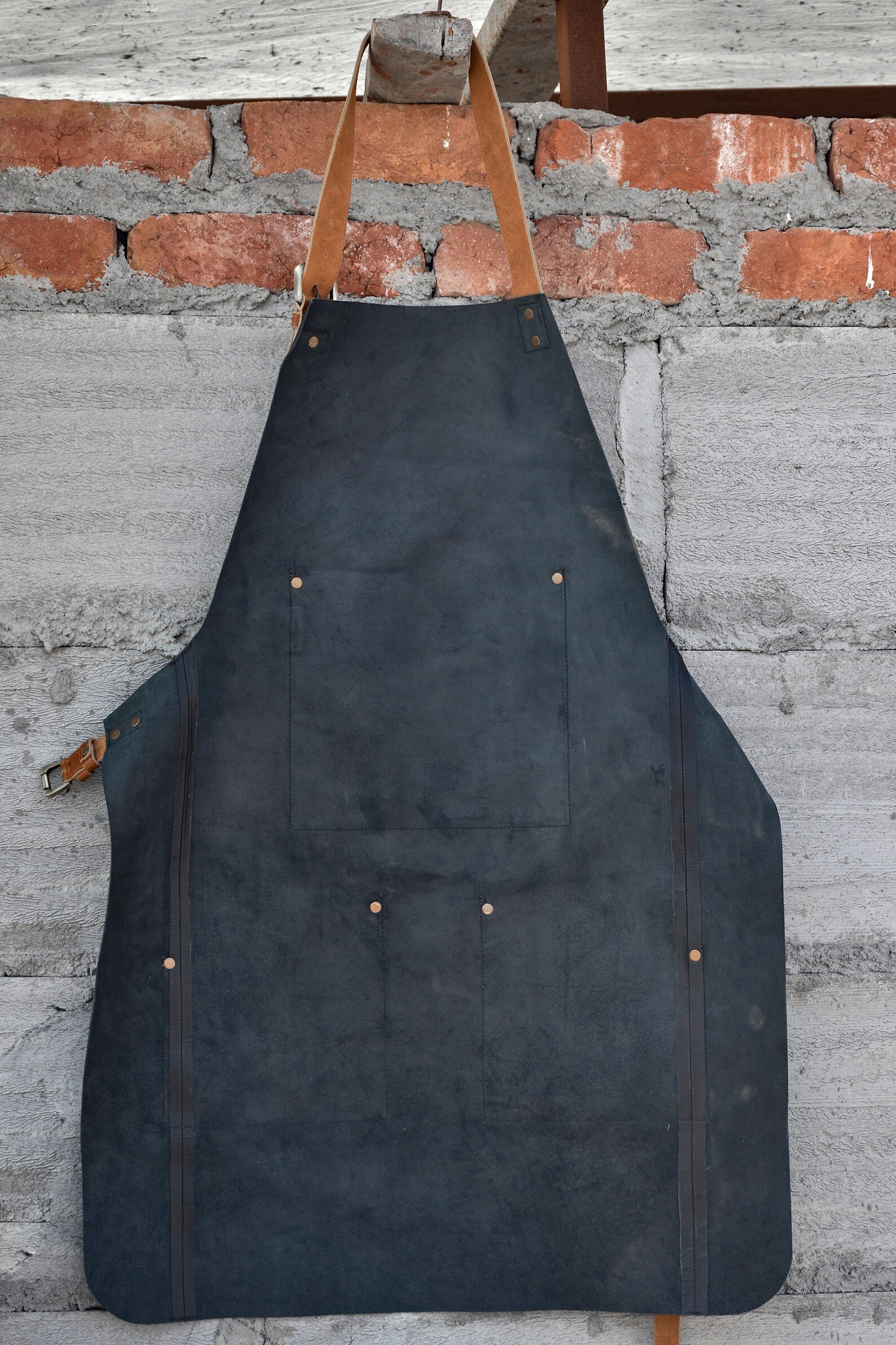 Leather apron for men blacksmith apron woodworking apron bbq | Etsy