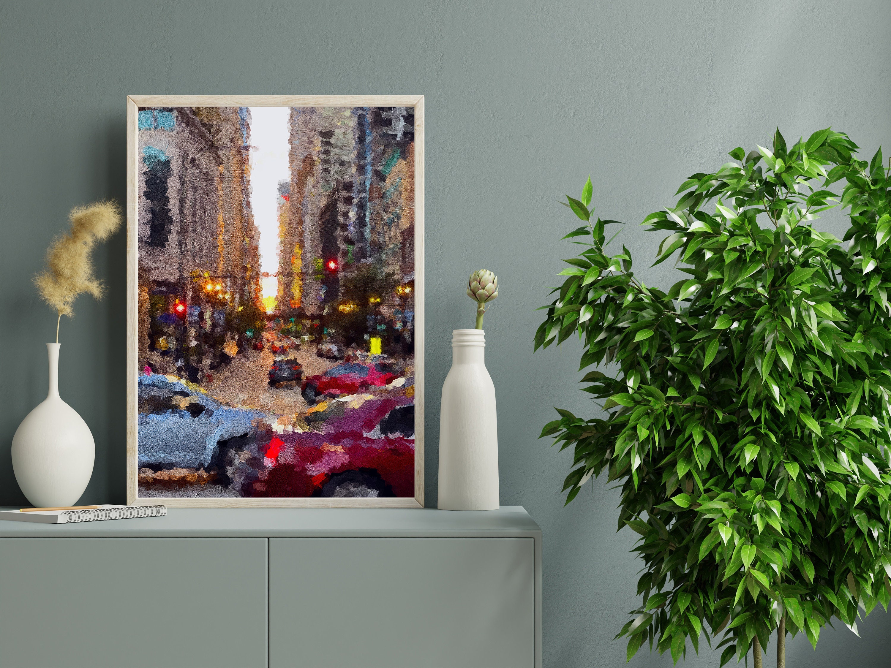 City Long Street Painting Digital Prints Art Prints Trending Now ...