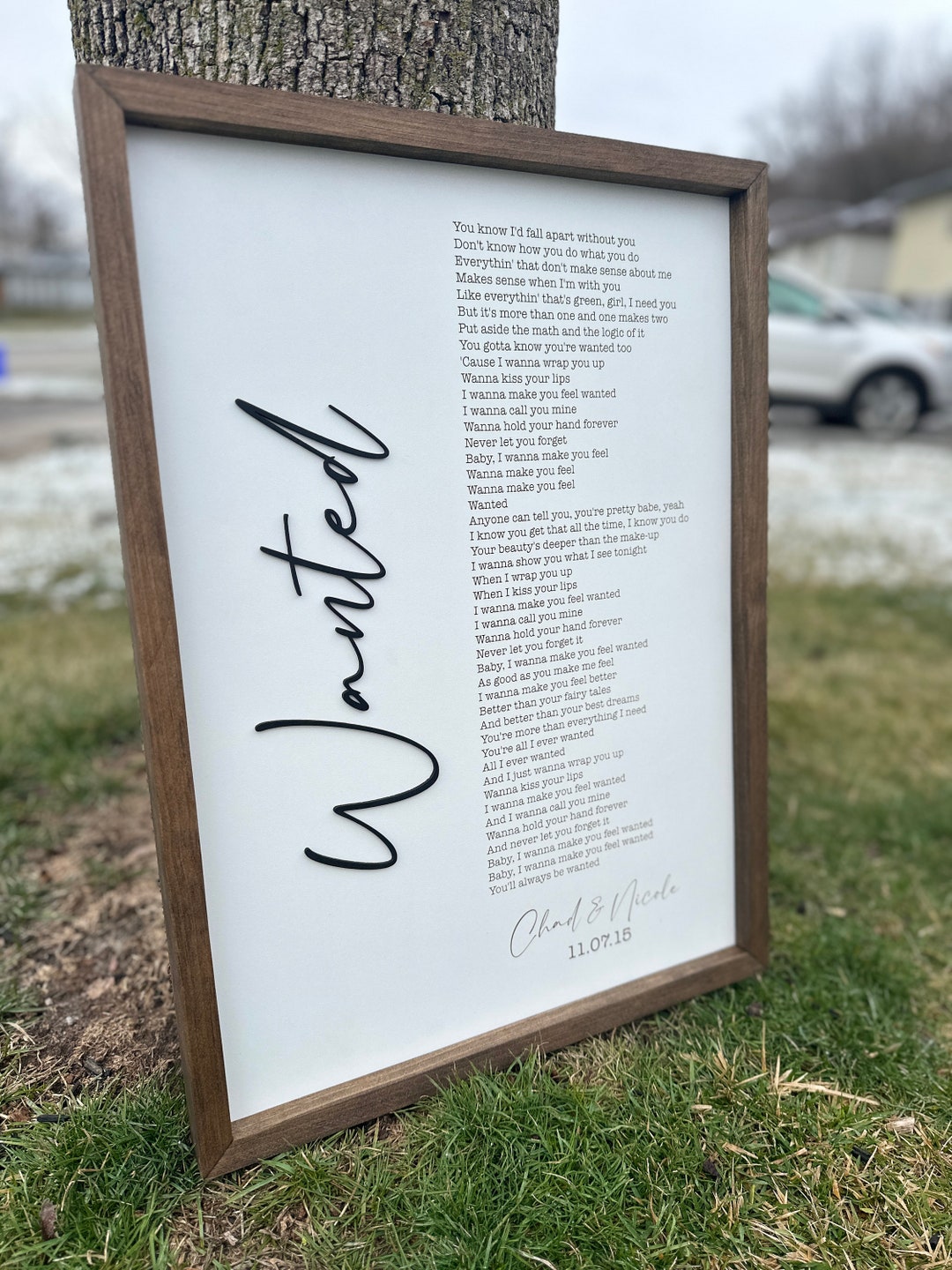 Personalized Wedding Song Sign - Etsy