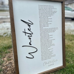 Personalized Wedding Song Sign - Etsy