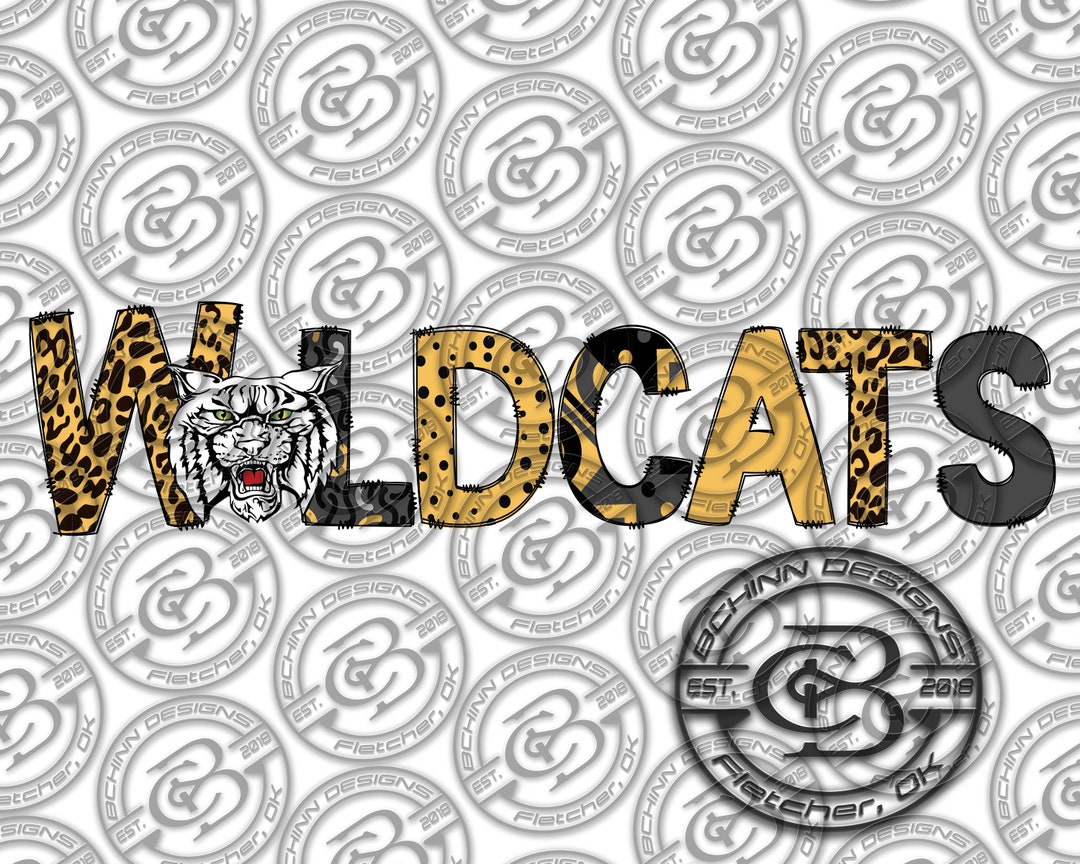 Wildcats Doodle Design, Digital Design, PNG Image, JPEG, Sublimation ...