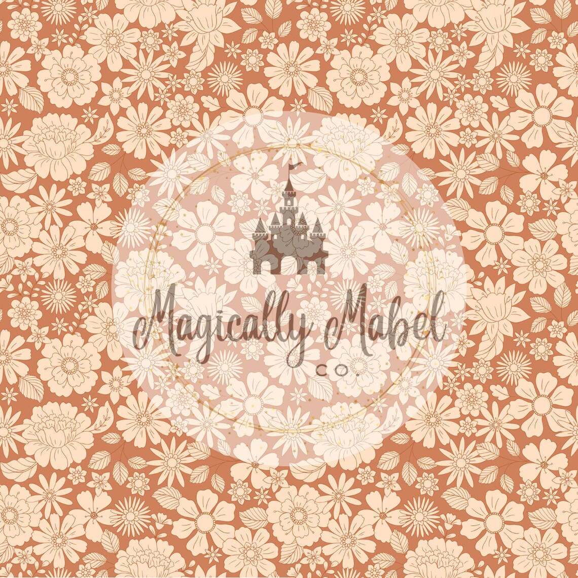 Boho Floral Seamless Pattern - Etsy