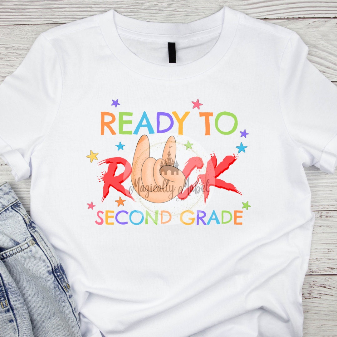 Ready to Rock Second Grade PNG - Etsy