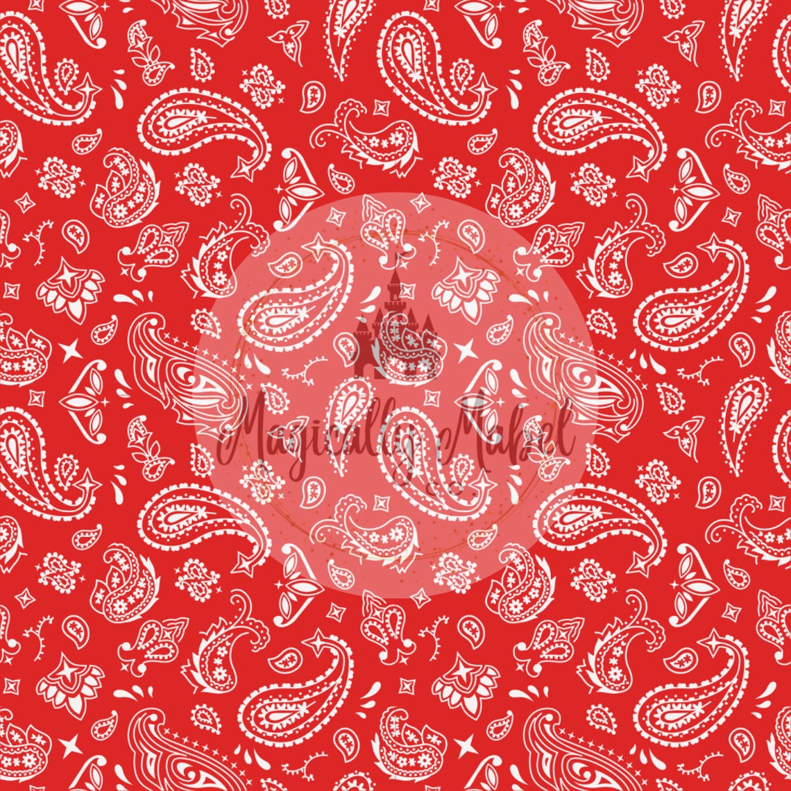Red Bandana Seamless Pattern - Etsy