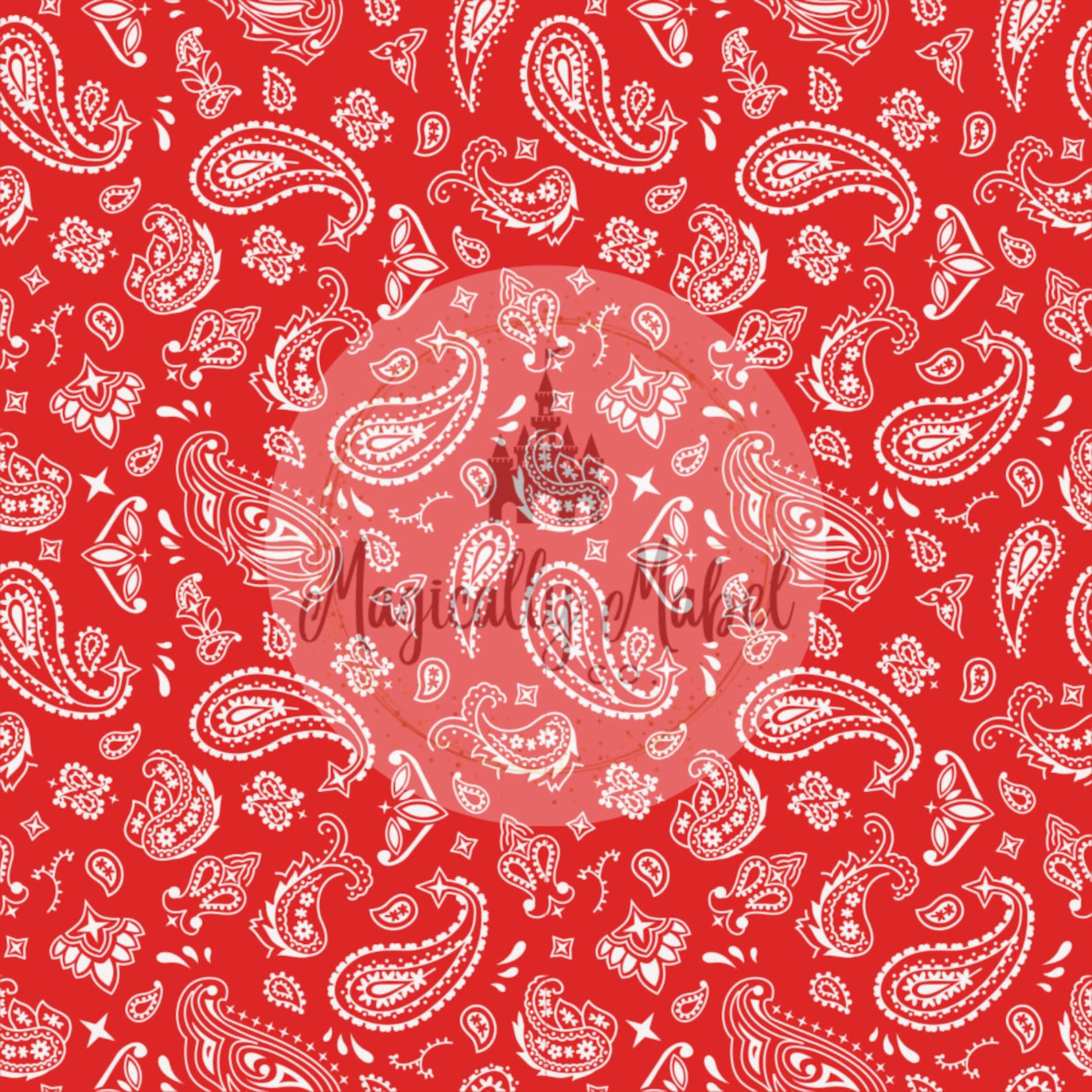 Red Bandana Seamless Pattern - Etsy