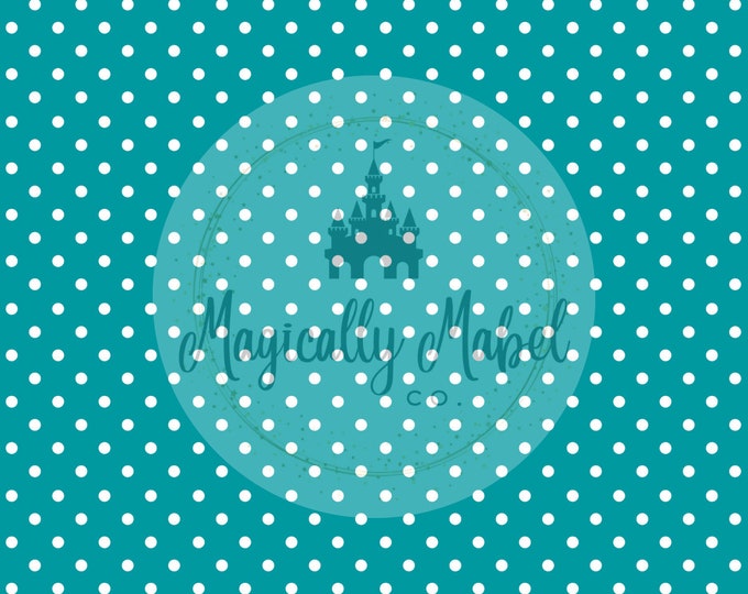 Teal Polka Dot Seamless Pattern - Etsy