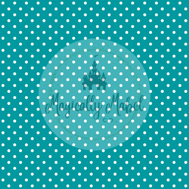 Teal Polka Dot Seamless Pattern - Etsy