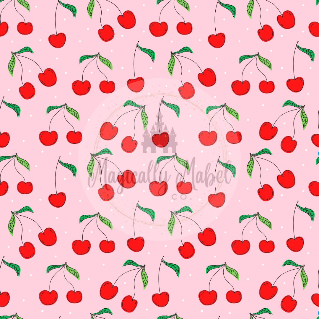 Dainty Cherries Seamless Pattern - Etsy