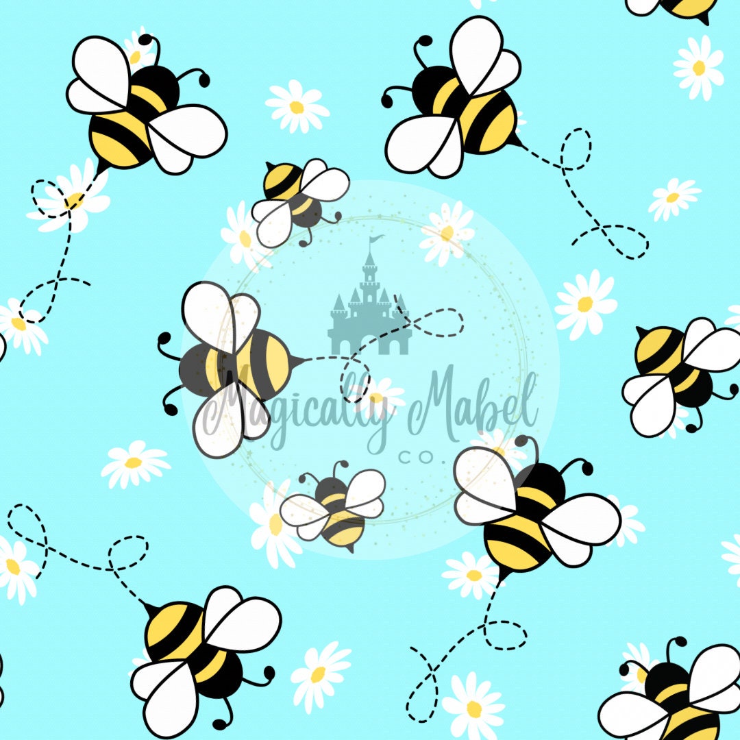 Spring Bee Seamless Pattern - Etsy