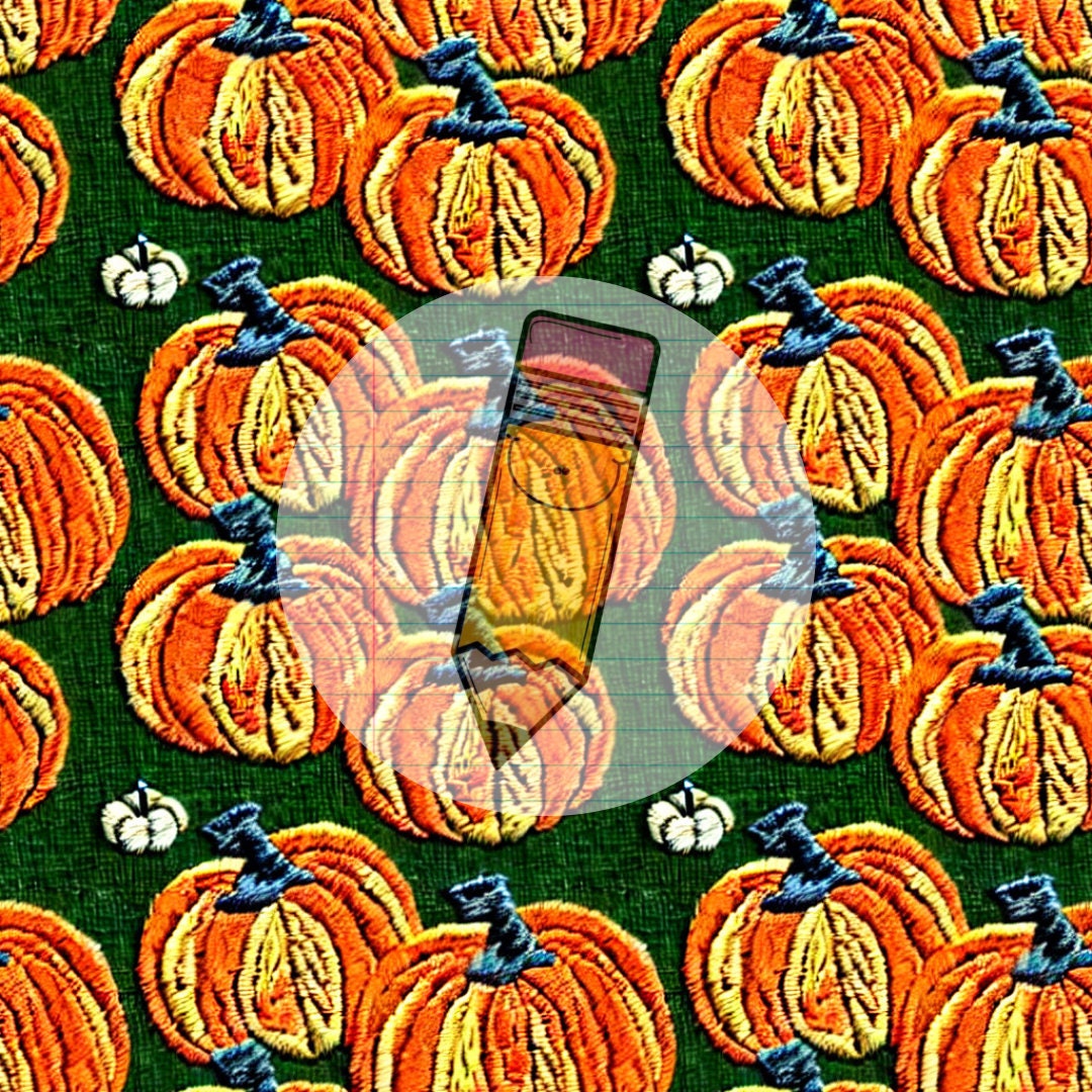 Oh My Gourd Embroidered Seamless Pattern - Etsy