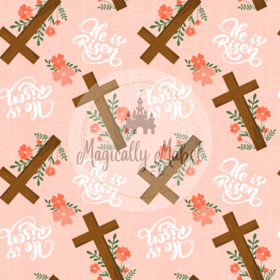 He is Risen Seamless Pattern (pink) - Etsy