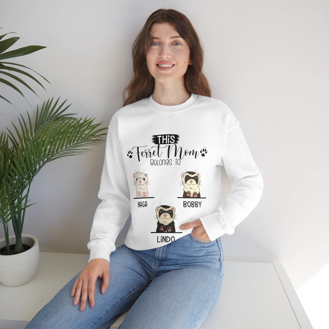 Ferret Mom Belongs to Personalized Ferret Sweatshir Christmas Gift ...